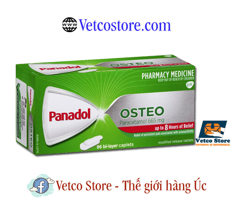 Thuốc hạ sốt, giảm đau Panadol Osteo (Hộp 96 viên) - Vetco Store - Thế ...