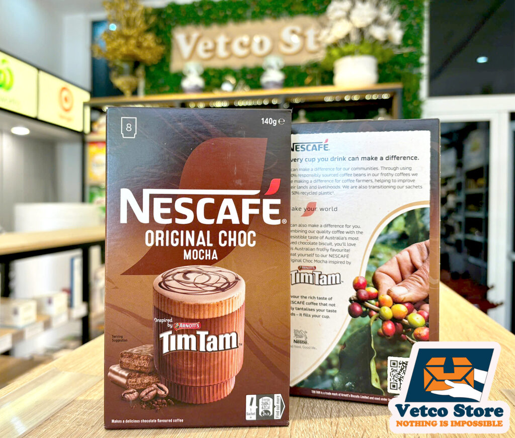 Cà Phê Nescafe Original Choc Mocha Tim Tam Coffee Sachets Hộp 8 Gói ...
